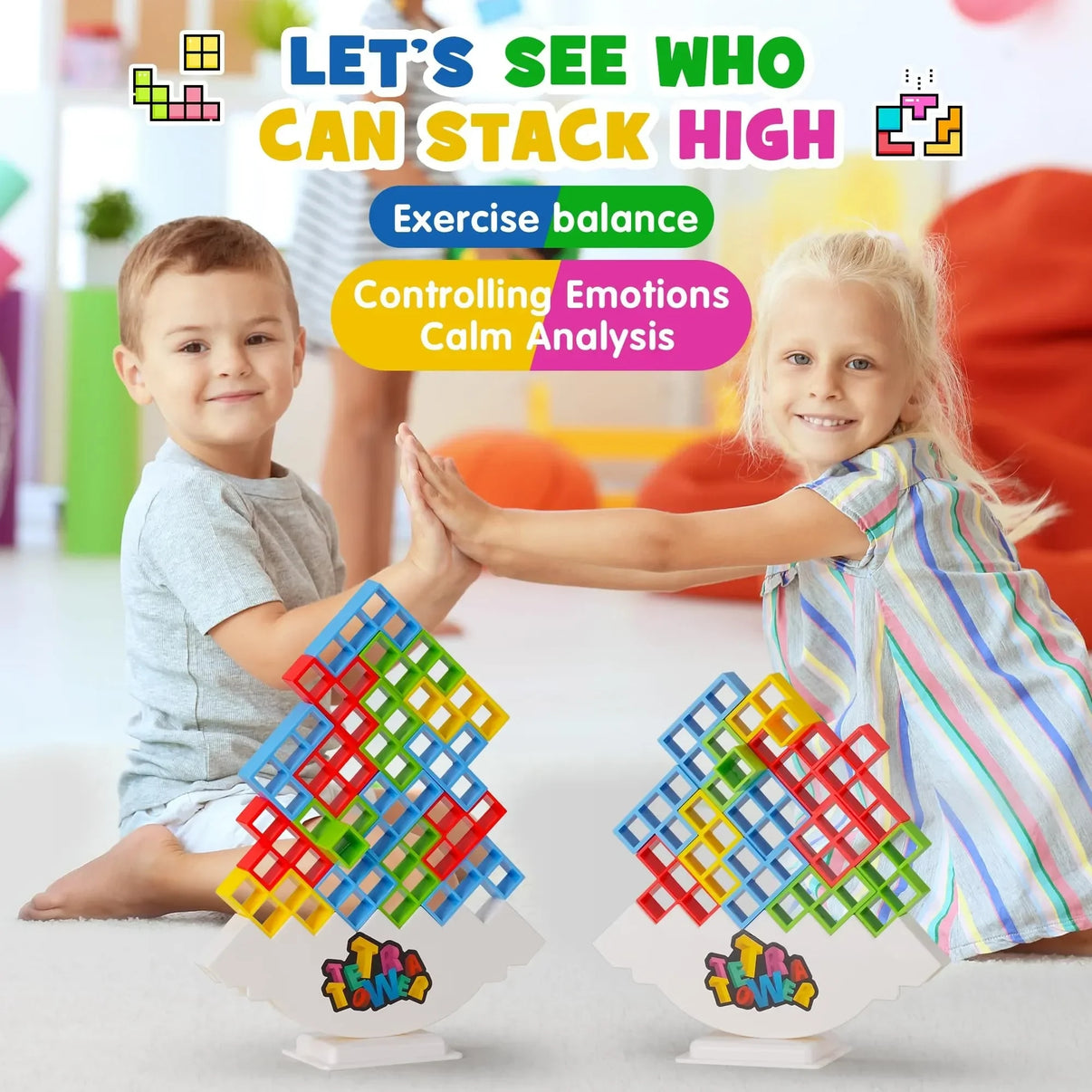 Tetra Stacking Blocks Balancing Game – Bubs Kingdom
